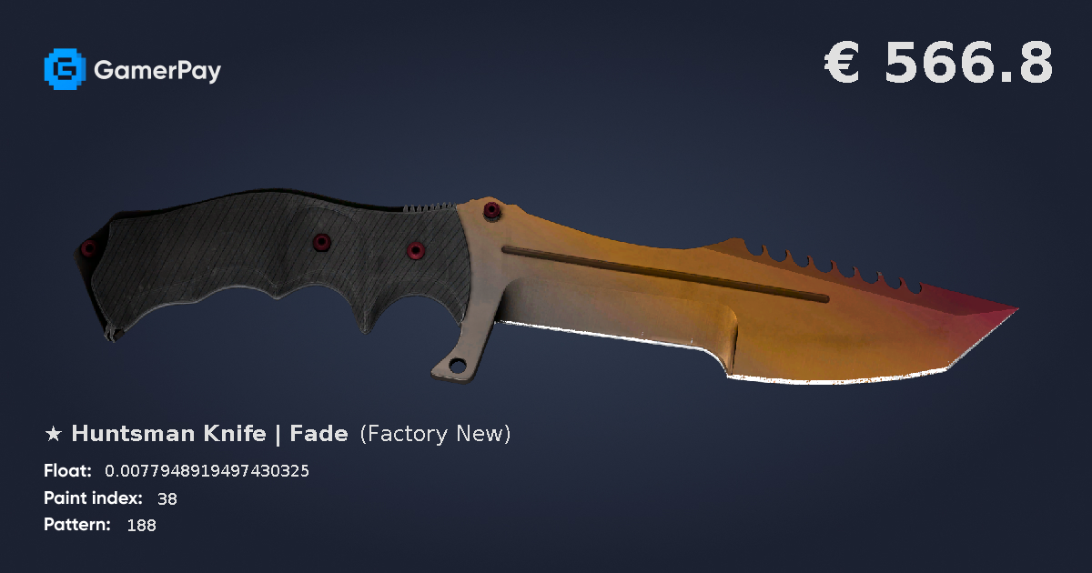Huntsman Knife | Fade on GamerPay
