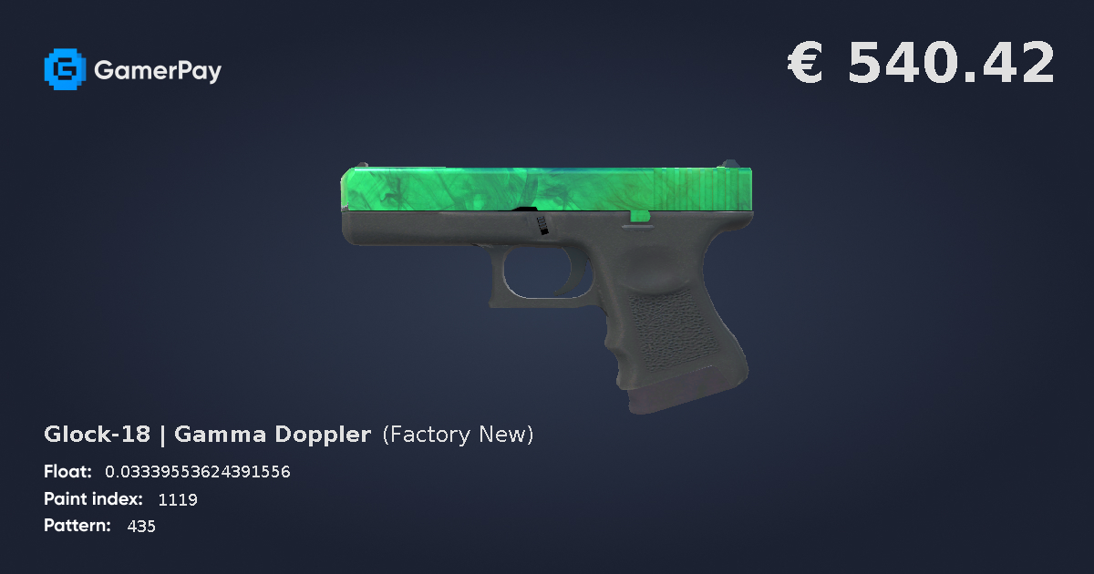 Glock-18 | Gamma Doppler Emerald on GamerPay