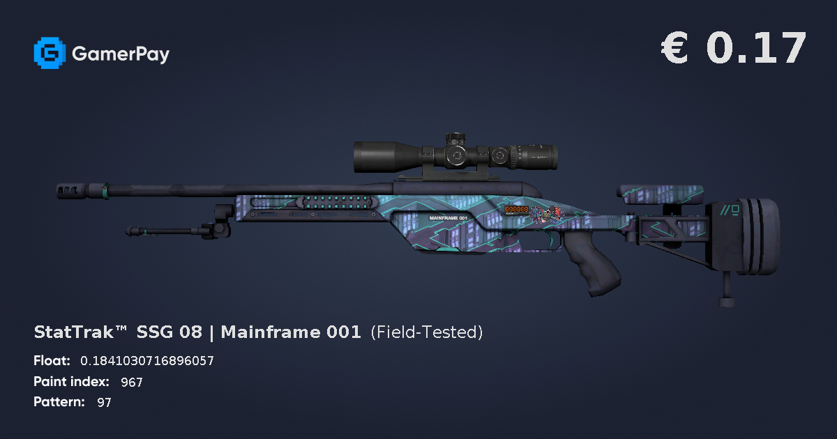StatTrak™ SSG 08 | Mainframe 001 on GamerPay