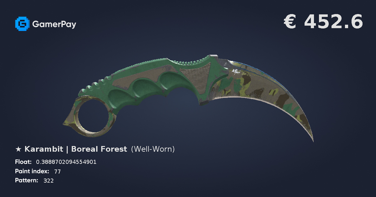 Karambit | Boreal Forest on GamerPay