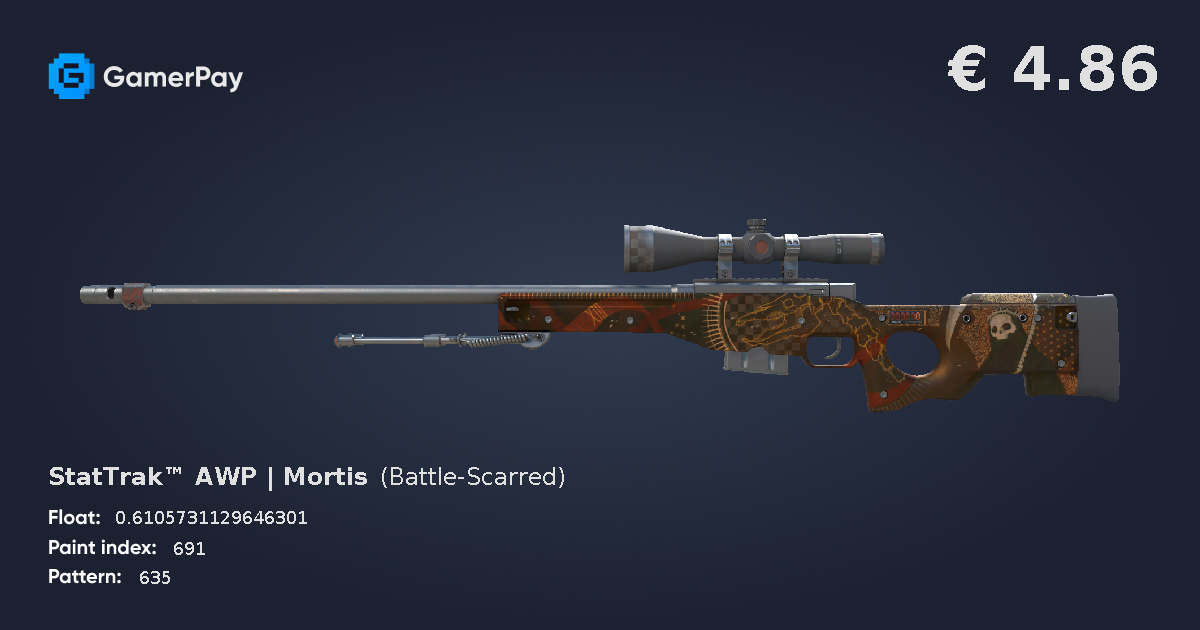StatTrak™ AWP | Mortis on GamerPay