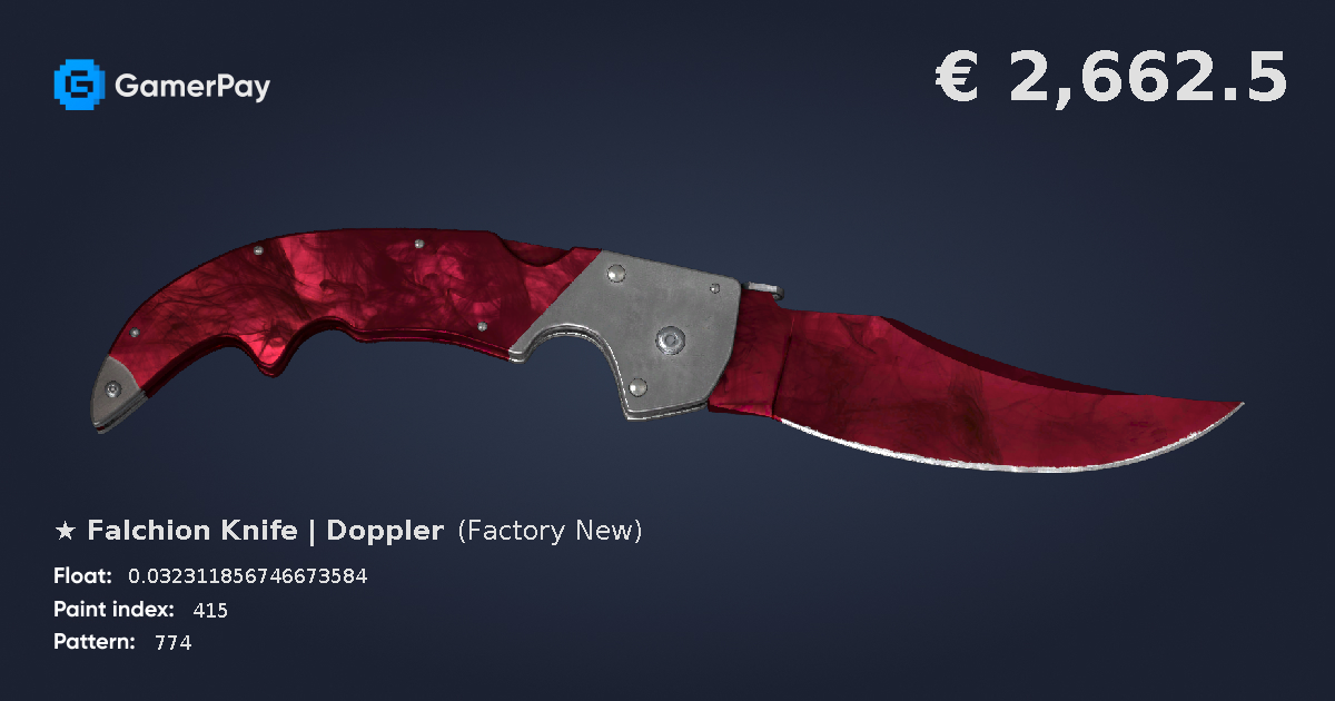 Falchion Knife | Doppler Ruby on GamerPay
