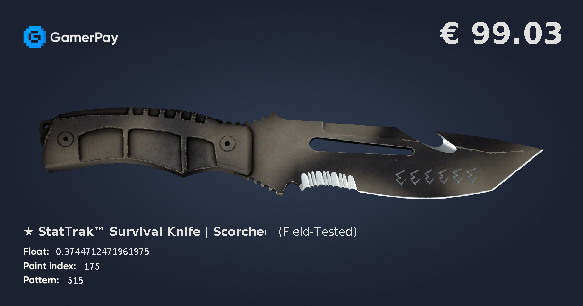 StatTrak™ Survival Knife | Scorched on GamerPay