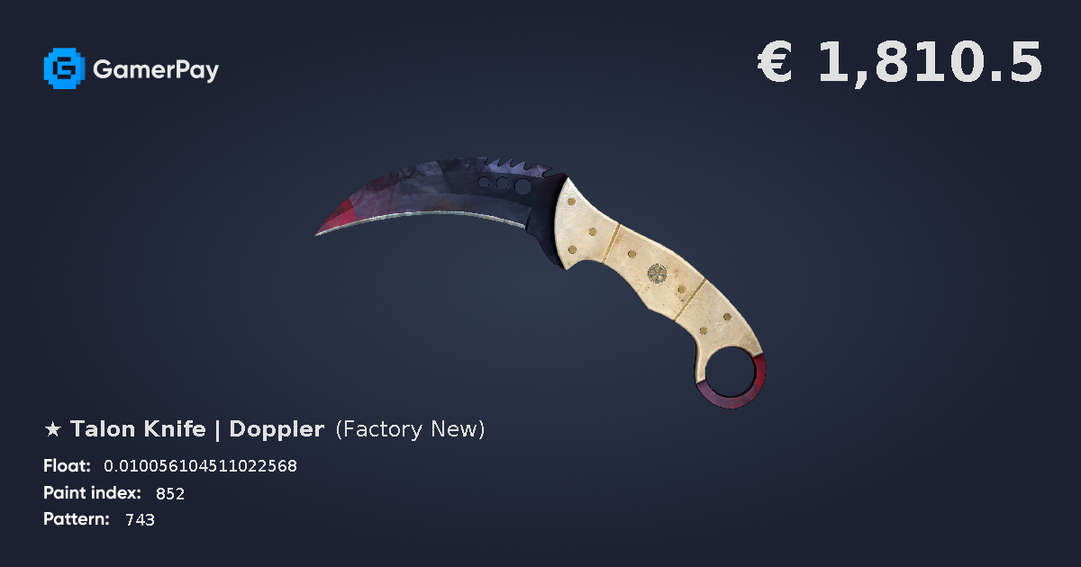 Talon Knife | Doppler Phase 1 on GamerPay