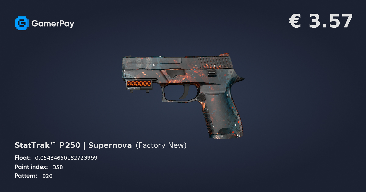 StatTrak™ P250 | Supernova on GamerPay