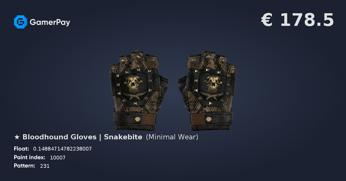 Bloodhound Gloves | Snakebite on GamerPay
