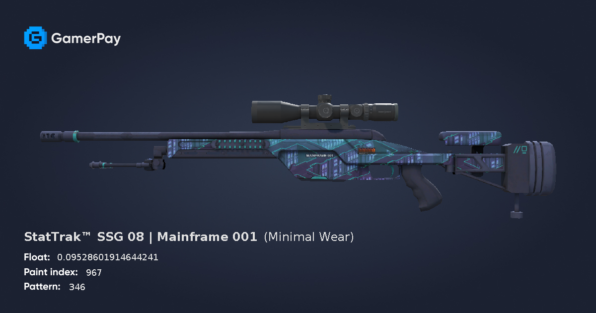 StatTrak™ SSG 08 | Mainframe 001 on GamerPay