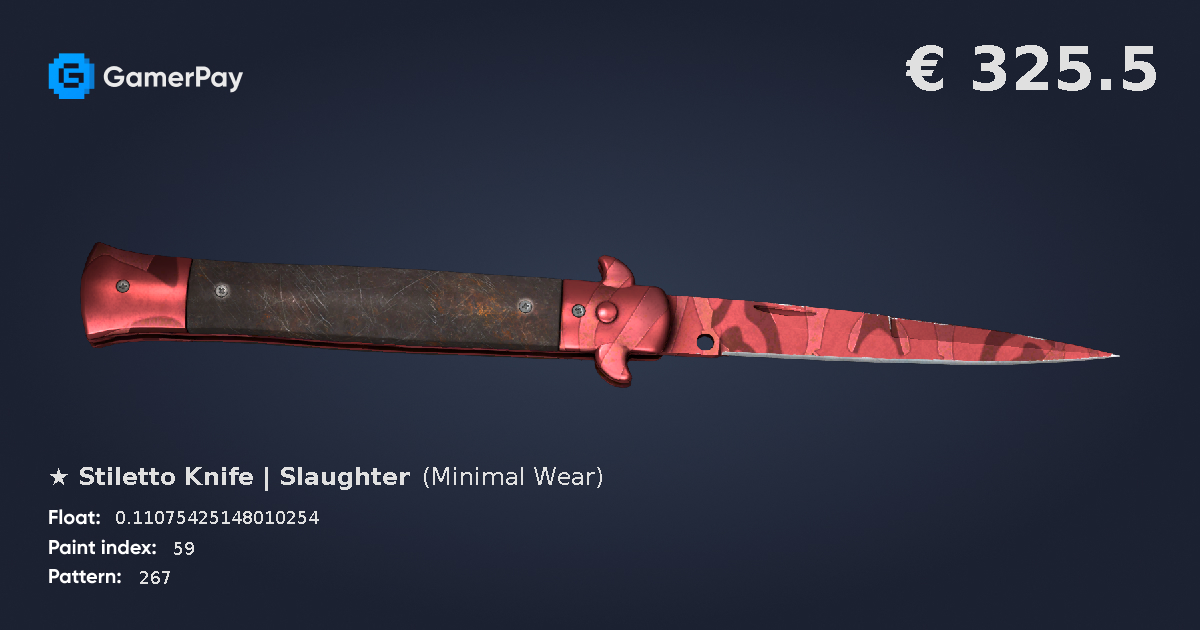 Stiletto Knife | Slaughter on GamerPay