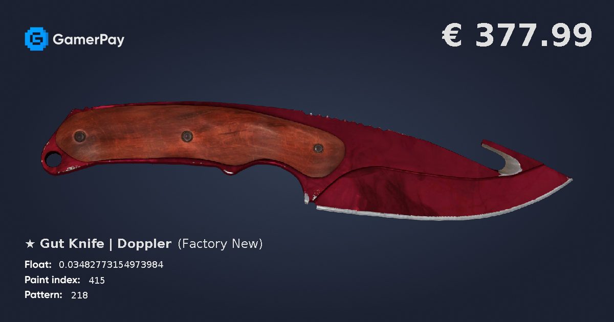 Gut Knife | Doppler Ruby on GamerPay
