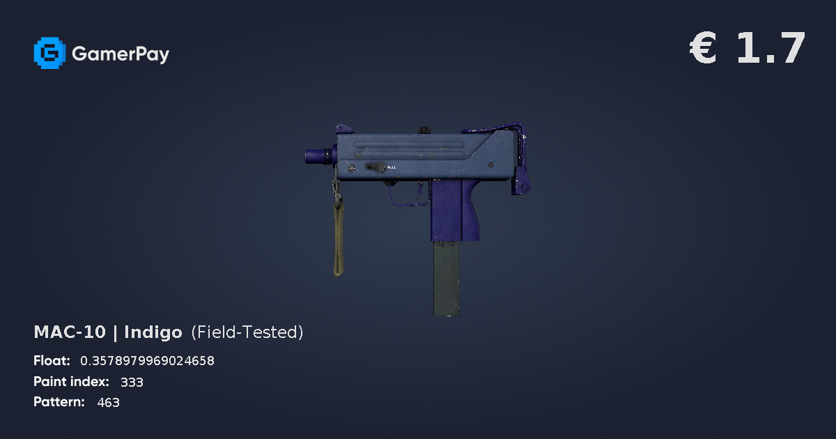 MAC-10 | Indigo on GamerPay