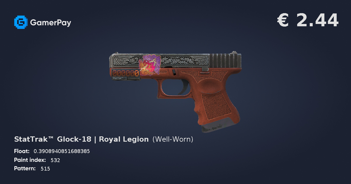 StatTrak™ Glock-18 | Royal Legion on GamerPay
