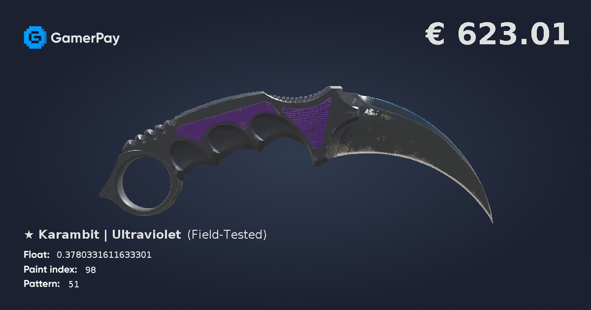 Karambit | Ultraviolet on GamerPay