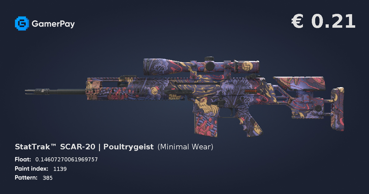 StatTrak™ SCAR-20 | Poultrygeist on GamerPay