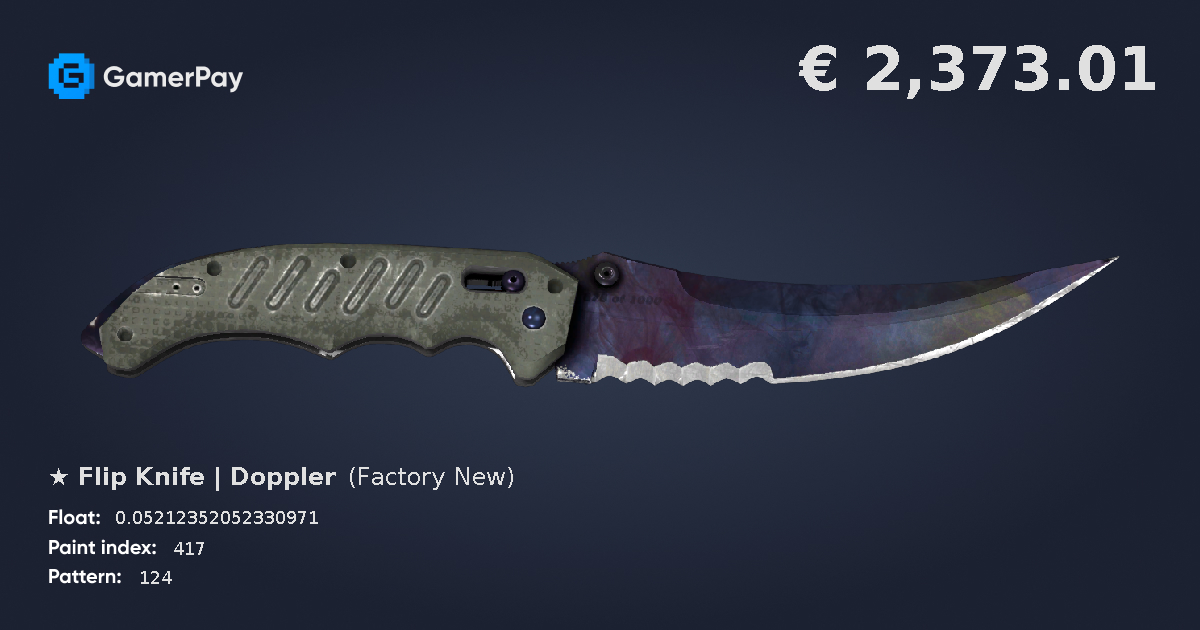 Flip Knife | Doppler Black Pearl on GamerPay