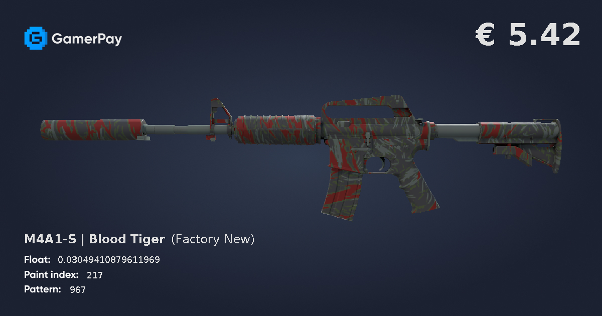 M4A1-S | Blood Tiger on GamerPay