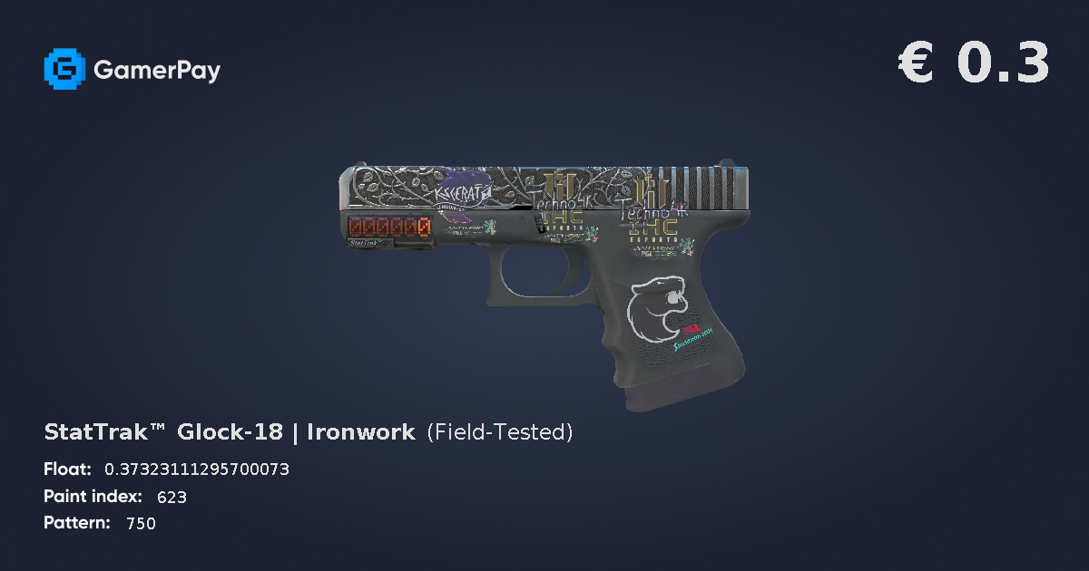 StatTrak™ Glock-18 | Ironwork on GamerPay