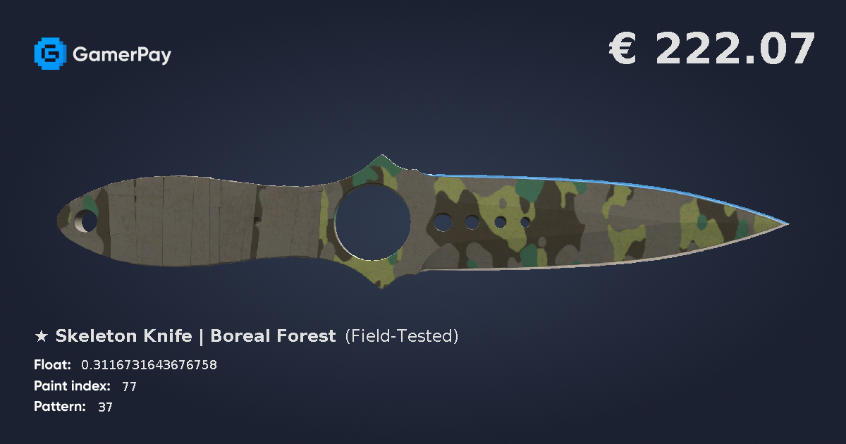 Skeleton Knife | Boreal Forest on GamerPay