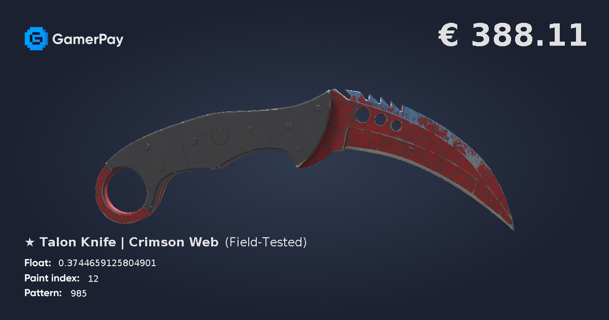 Talon Knife | Crimson Web on GamerPay