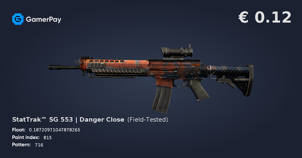 StatTrak™ SG 553 | Danger Close on GamerPay