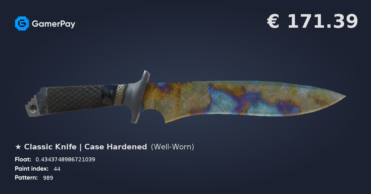 Classic Knife | Case Hardened on GamerPay