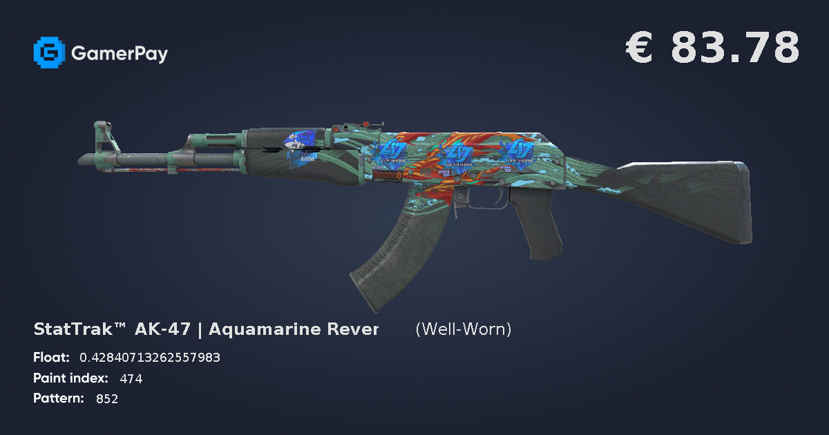 StatTrak™ AK-47 | Aquamarine Revenge on GamerPay
