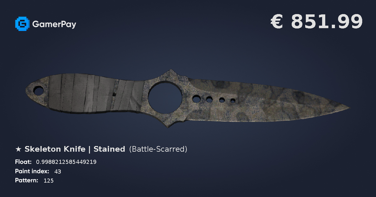Skeleton Knife | Stained on GamerPay