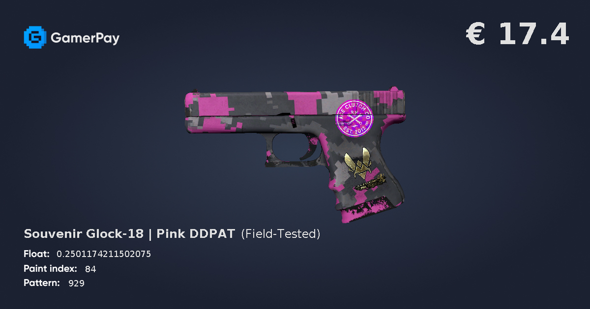 Souvenir Glock-18 | Pink DDPAT on GamerPay