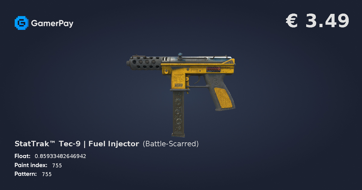 StatTrak™ Tec-9 | Fuel Injector on GamerPay