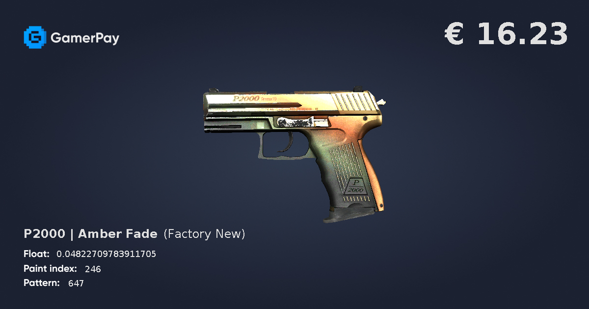 P2000 | Amber Fade on GamerPay