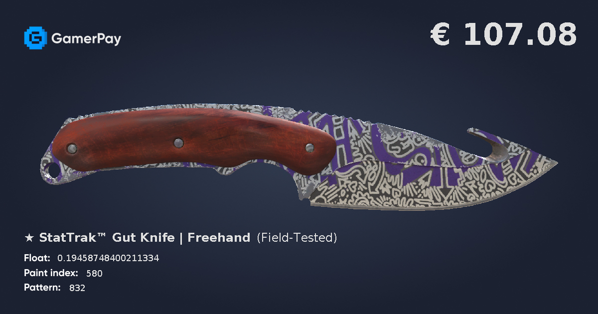 StatTrak™ Gut Knife | Freehand on GamerPay