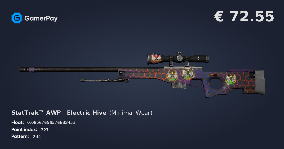 StatTrak™ AWP | Electric Hive on GamerPay