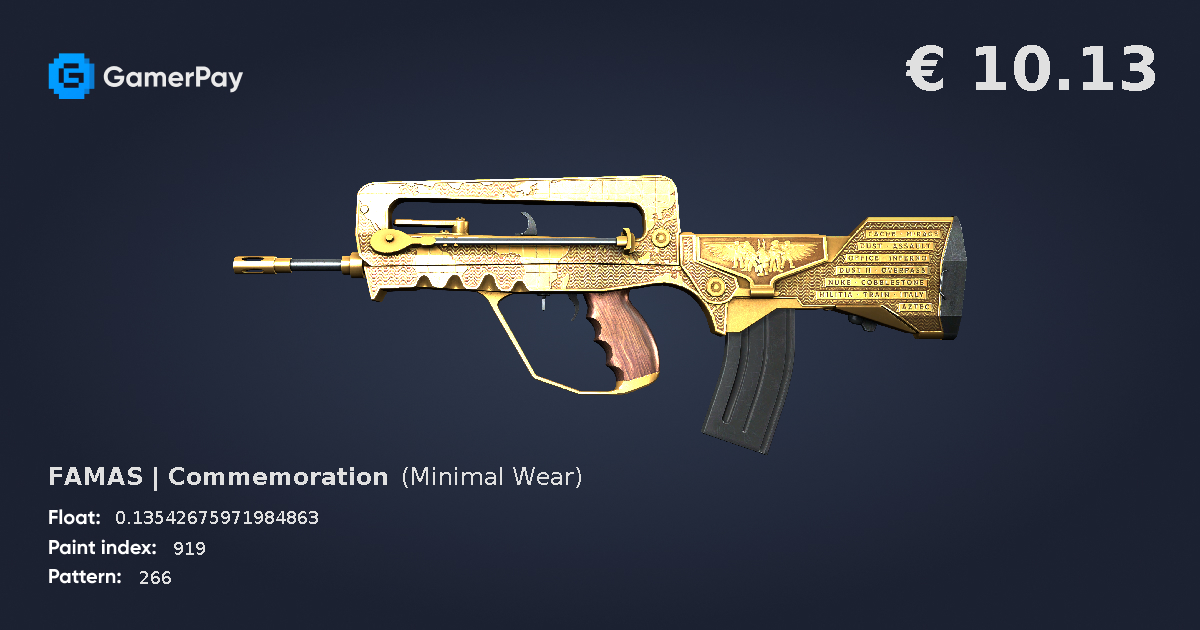 FAMAS | Commemoration on GamerPay