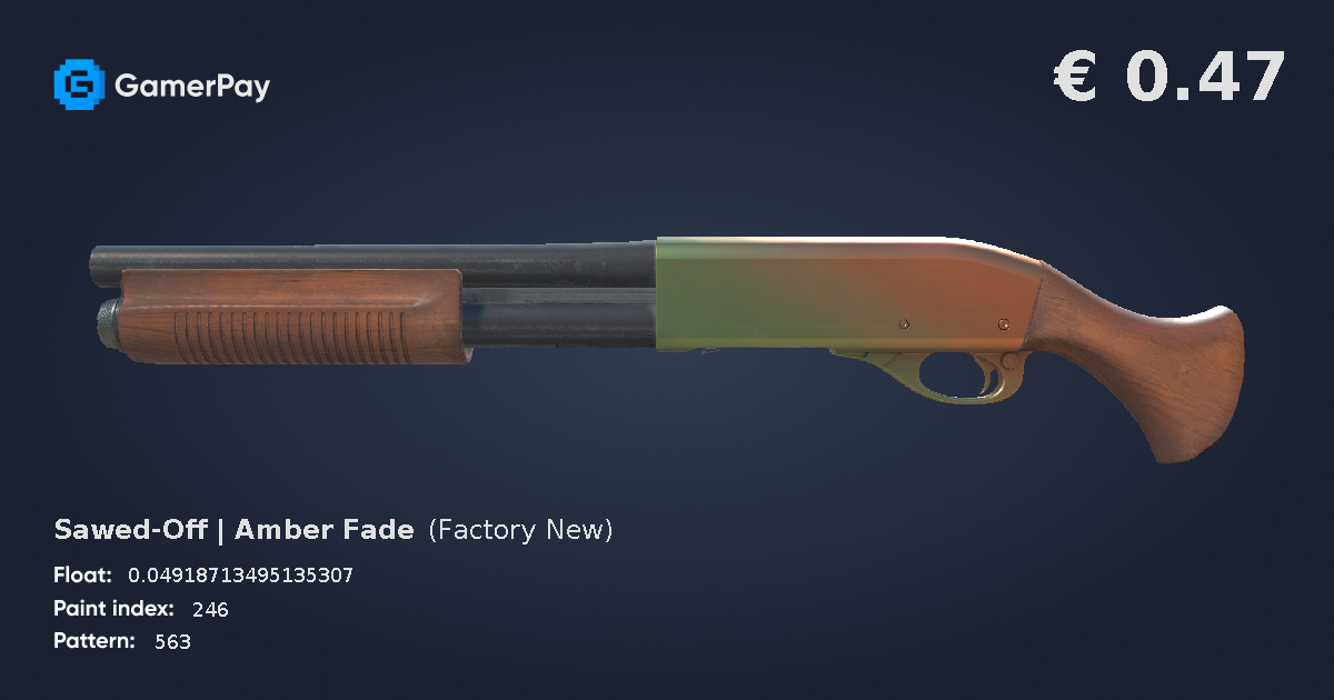 Sawed-Off | Amber Fade on GamerPay