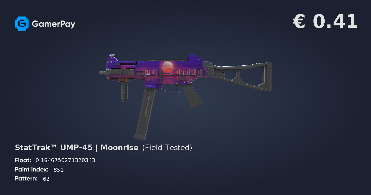 StatTrak™ UMP-45 | Moonrise on GamerPay