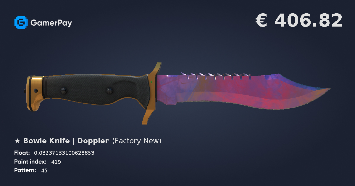 Bowie Knife | Doppler Phase 2 on GamerPay
