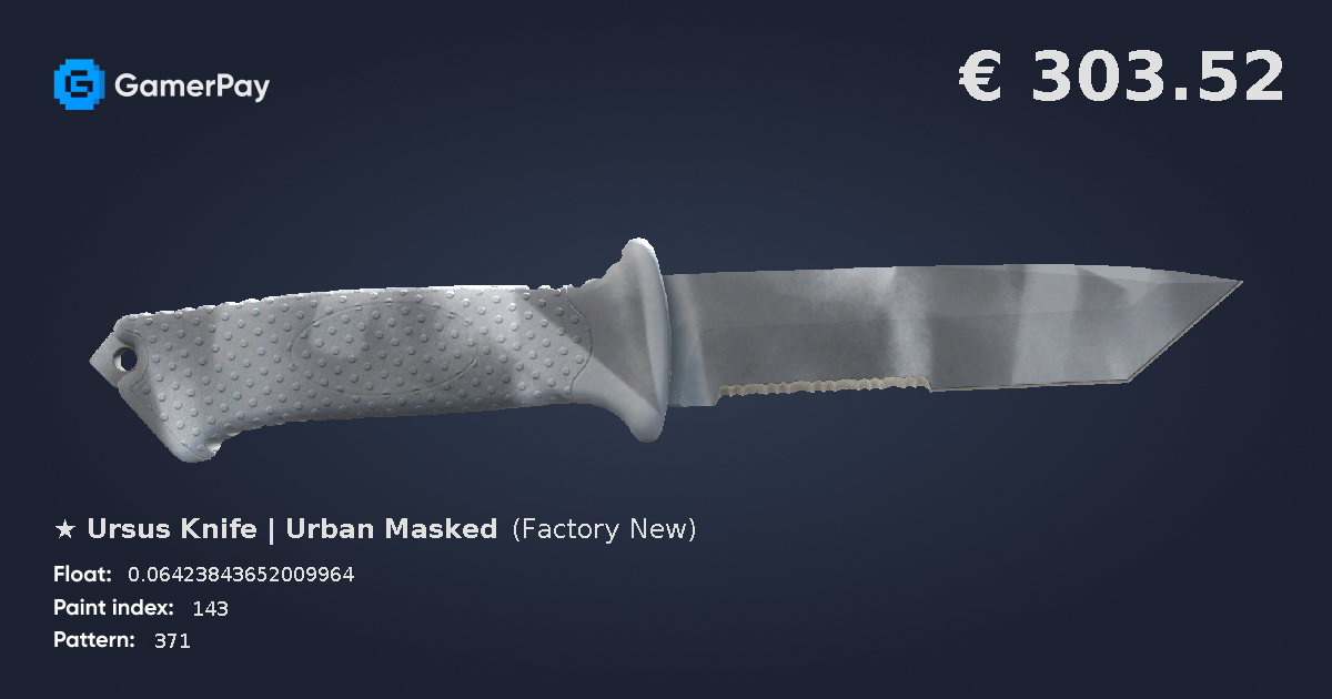 Ursus Knife | Urban Masked on GamerPay