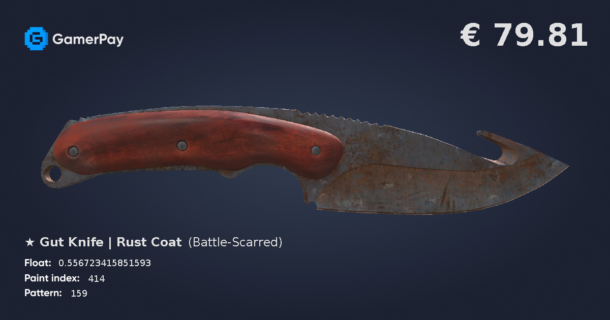 Gut Knife | Rust Coat on GamerPay