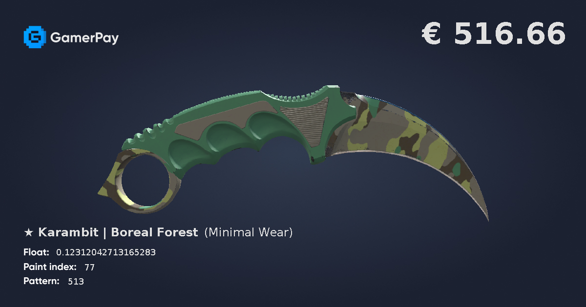 Karambit | Boreal Forest on GamerPay