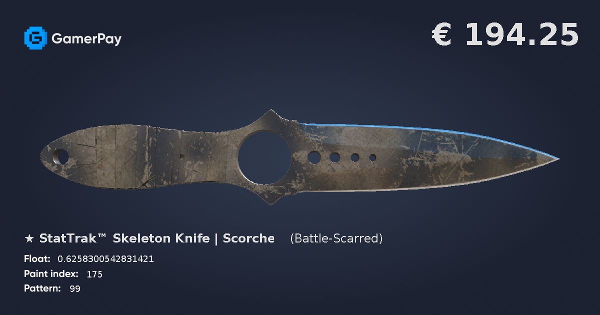 StatTrak™ Skeleton Knife | Scorched on GamerPay