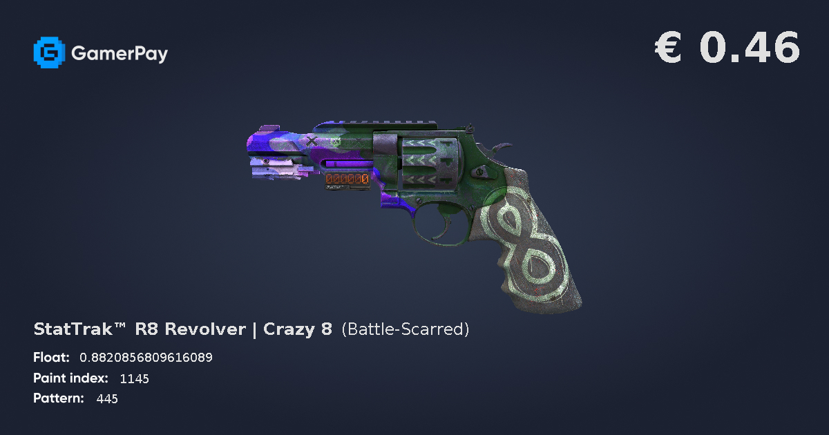StatTrak™ R8 Revolver | Crazy 8 on GamerPay