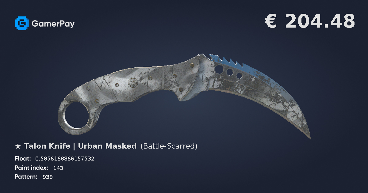 Talon Knife | Urban Masked on GamerPay