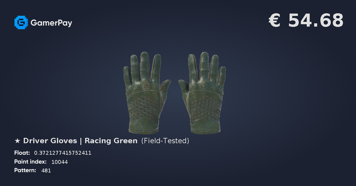 Driver Gloves | Racing Green on GamerPay