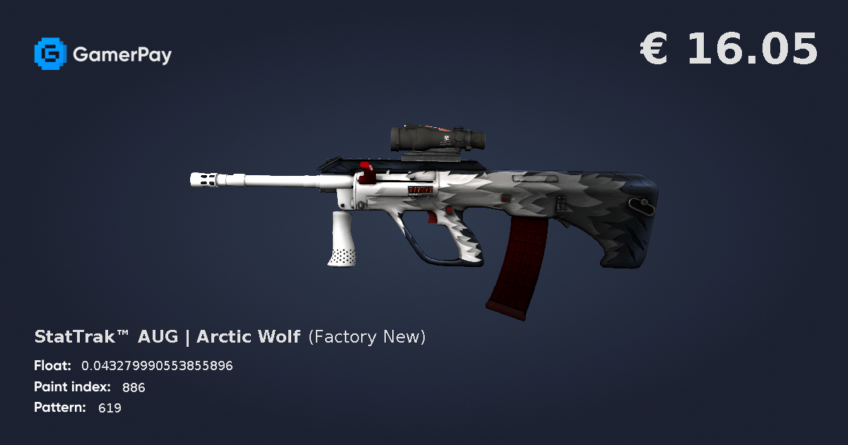 StatTrak™ AUG | Arctic Wolf on GamerPay