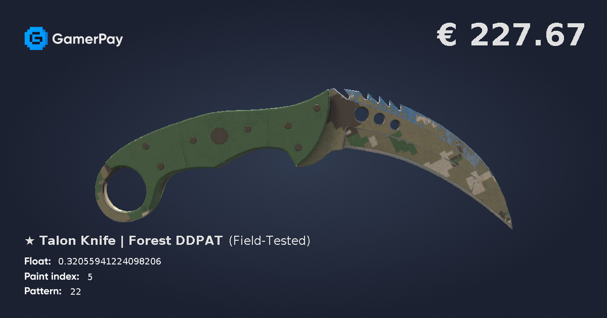 Talon Knife | Forest DDPAT on GamerPay