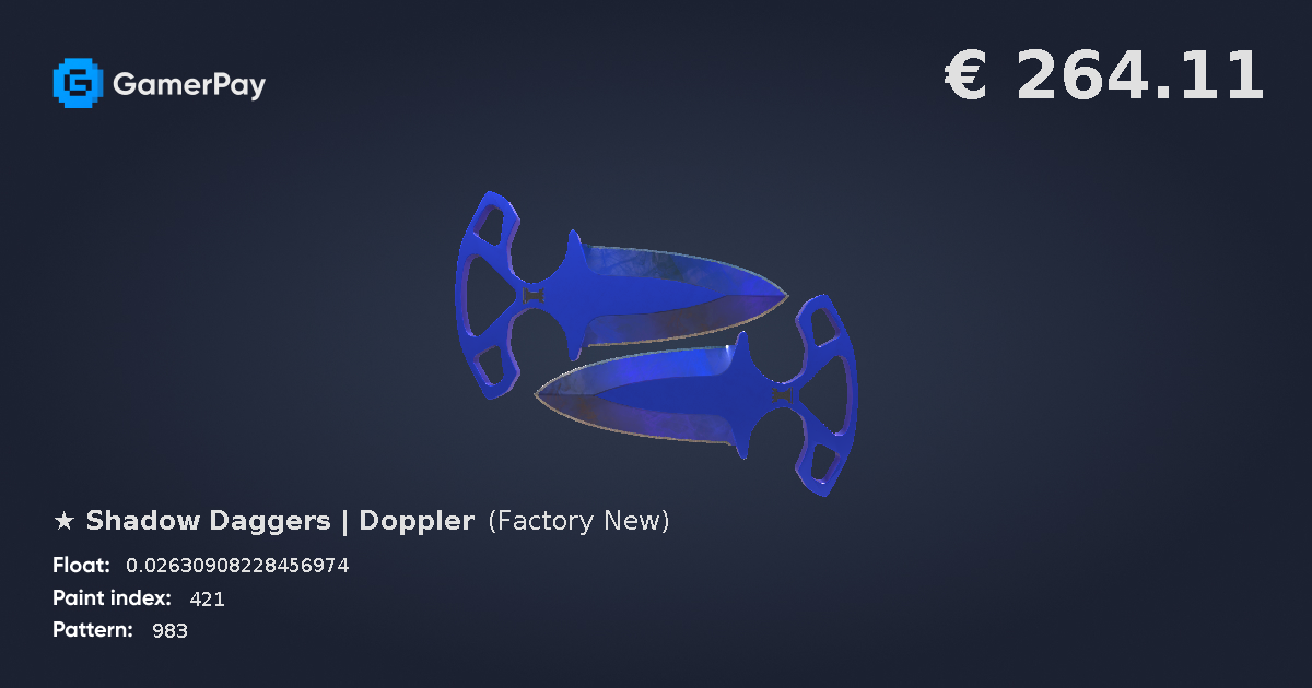 Shadow Daggers | Doppler Phase 4 on GamerPay