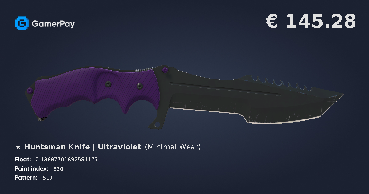Huntsman Knife | Ultraviolet on GamerPay