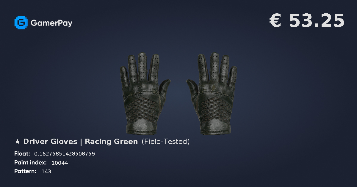 Driver Gloves | Racing Green on GamerPay