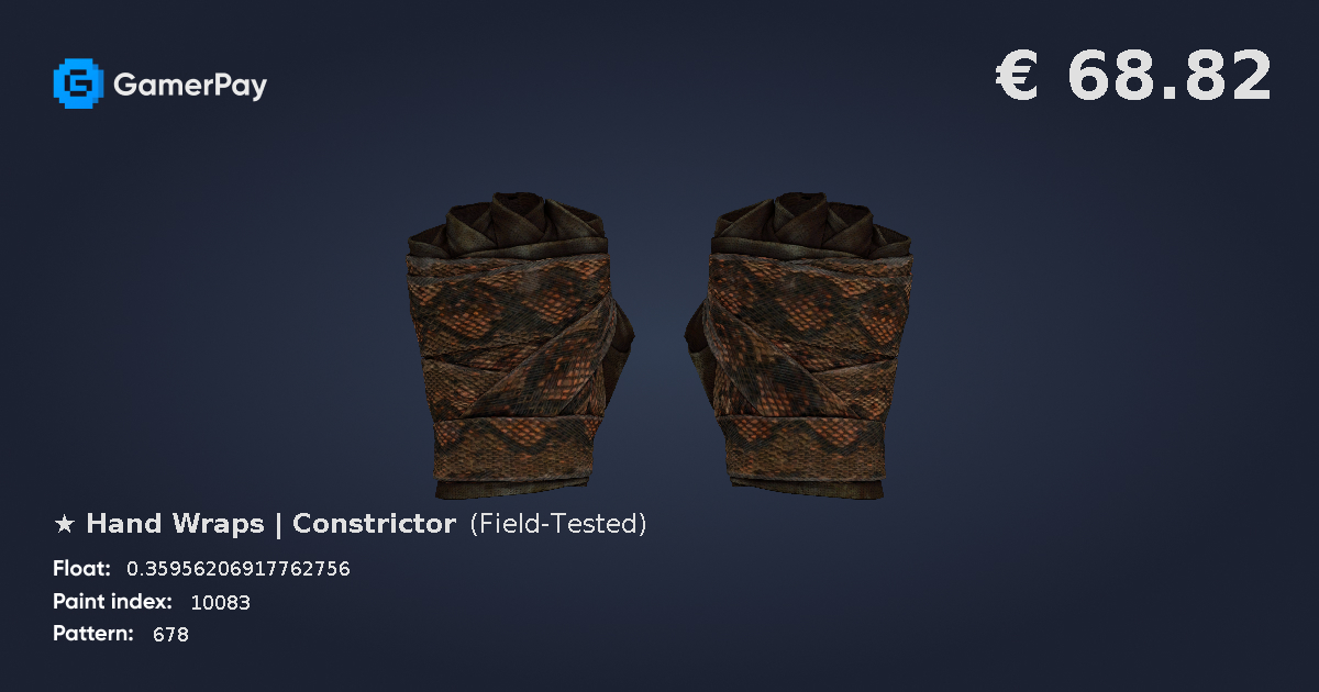 Hand Wraps | Constrictor on GamerPay