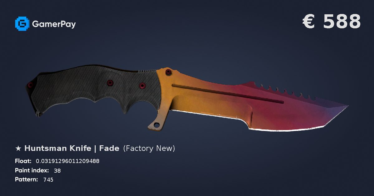 Huntsman Knife | Fade on GamerPay