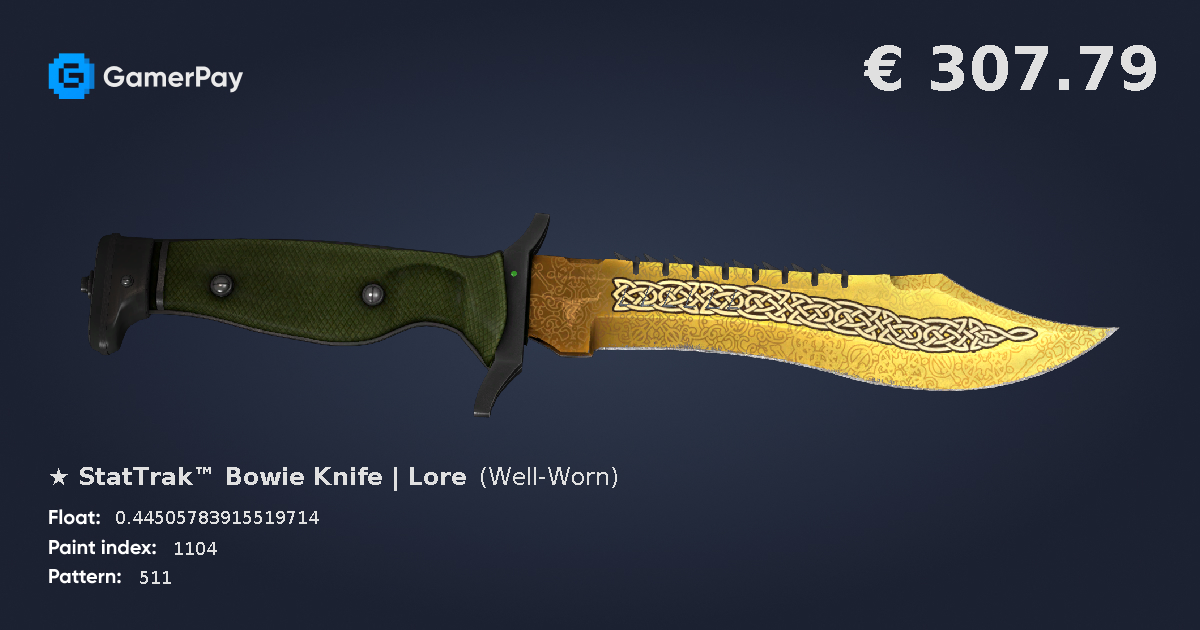 StatTrak™ Bowie Knife | Lore on GamerPay